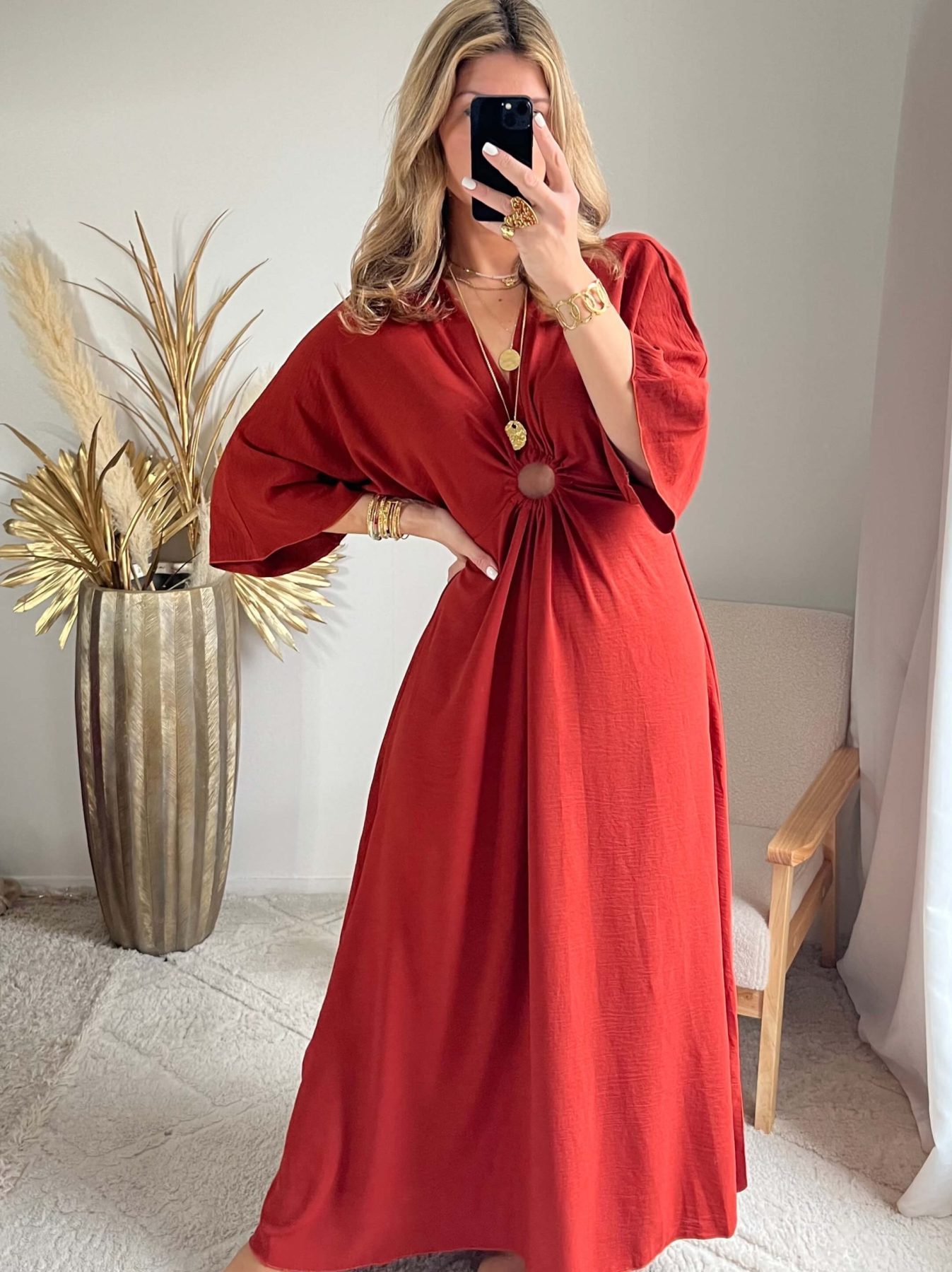 Robe bohème Terracotta